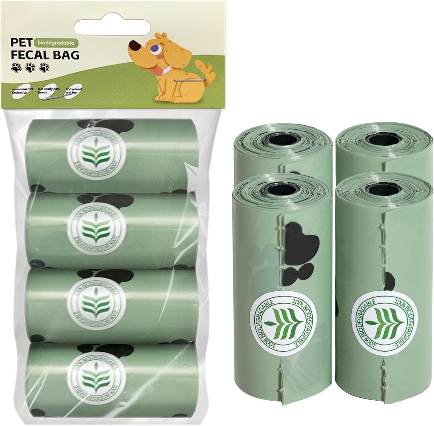 Amazon.com: Poop Bags for Dogs, Dog Poop Bags Rolls and Small Trash ...