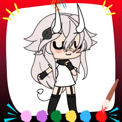 cute girls chibi & gacha coloring pages games - App on Amazon Appstore