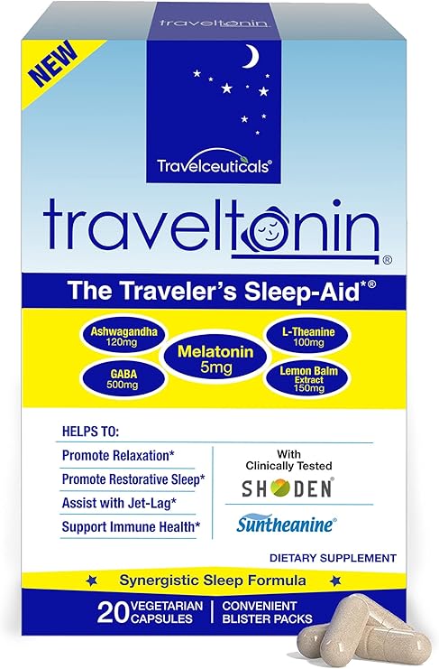 Amazon.com: Traveltonin | The Traveler's Sleep Aid | Jet Lag Pills ...