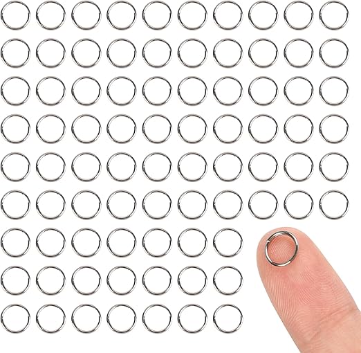 Amazon.com: 200PC Small Key Rings Set, Stainless Steel Split Jump Rings ...