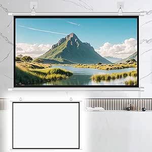 Amazon.com: Projector Screen, 30/40/50/60/72 Inch 4:3/16:9 Projection ...