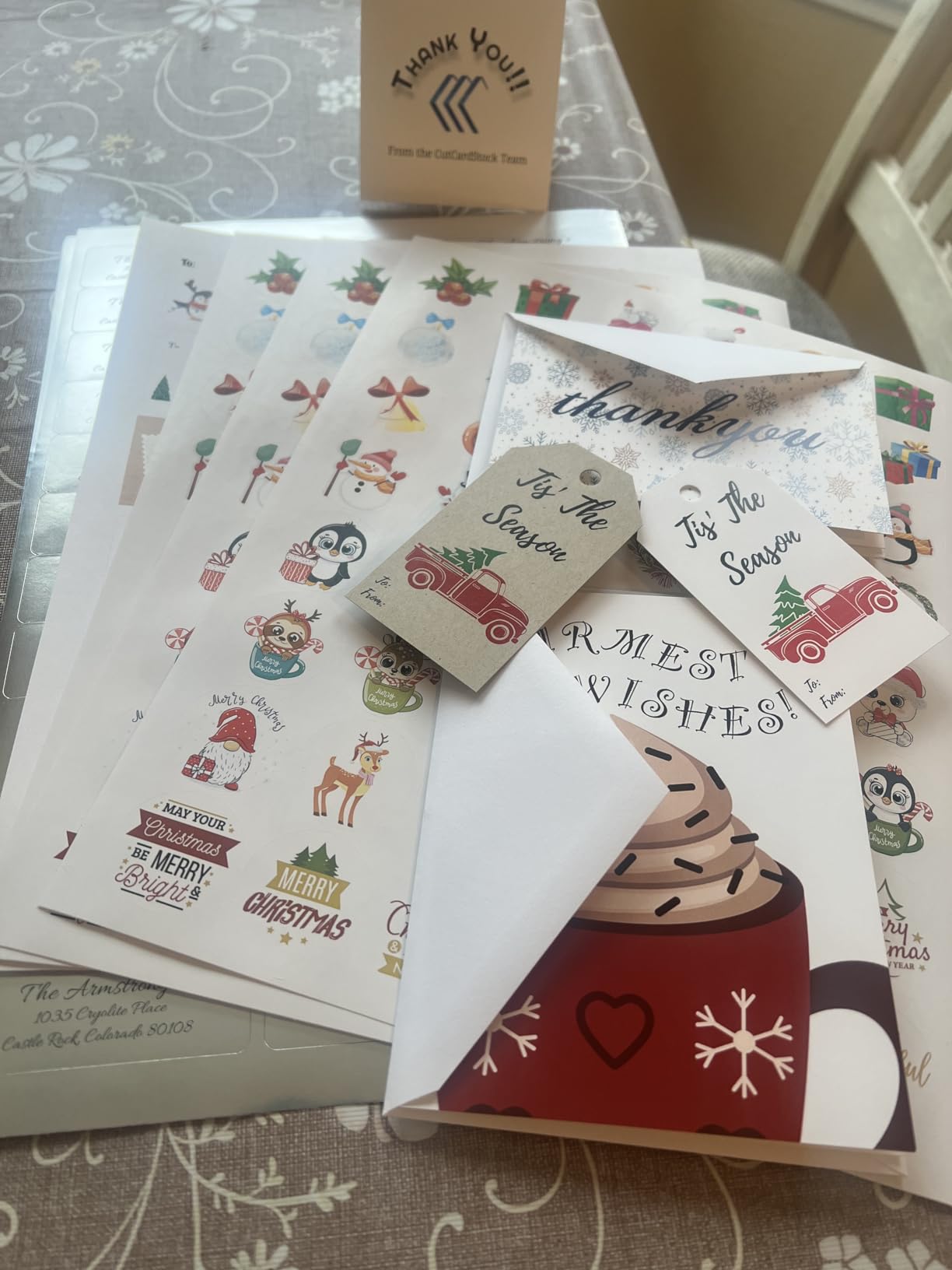 Amazon.com : Personalized Return Address Labels - Simple Unique Design ...