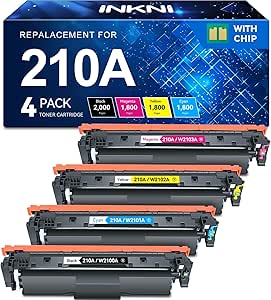 Amazon.com: InkNI 210A Toner Cartridges Compatible Replacement for HP 210A 210X 210 Toner ...