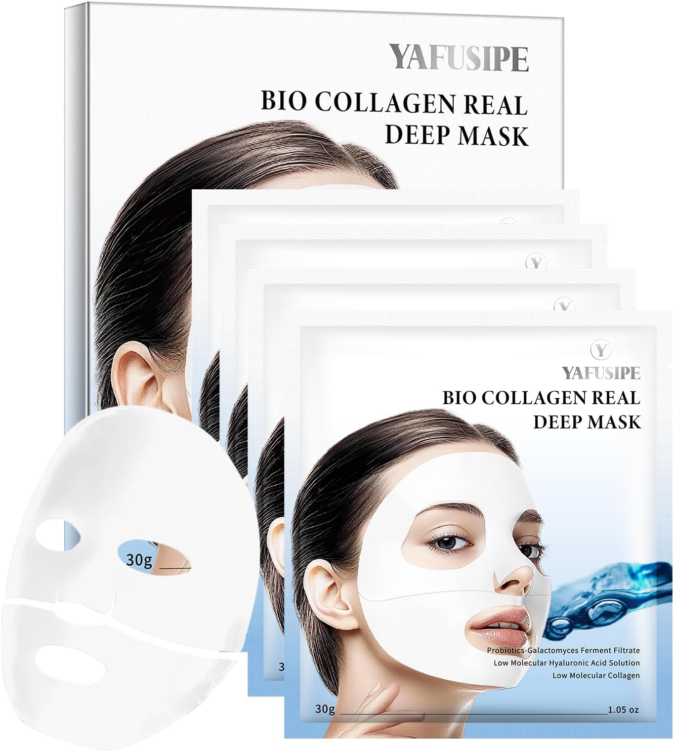 Amazon.com : Collagen Face Mask Bio-Collagen Hydrating Hydrogel Face ...