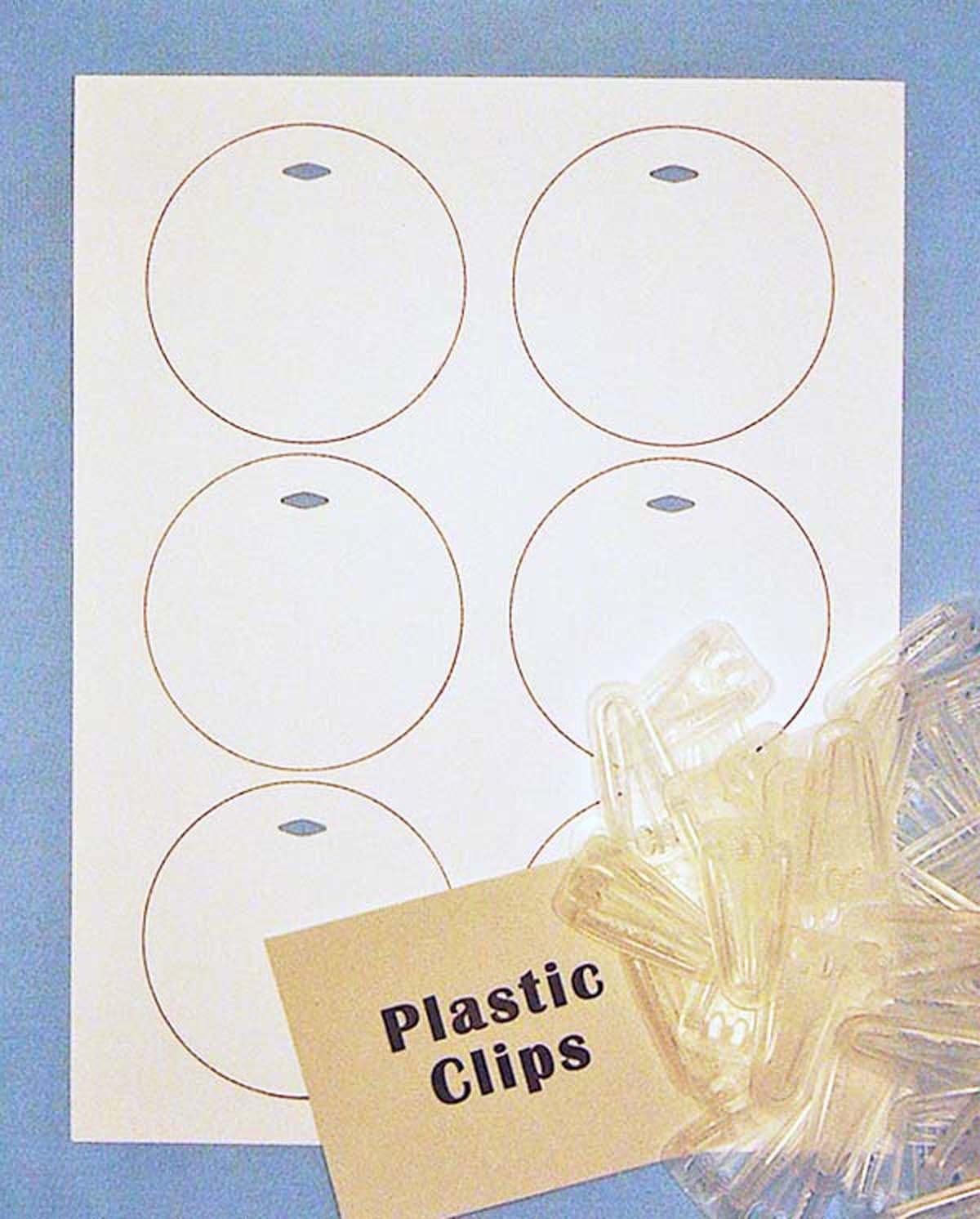 Amazon.com : Badgetec Round Clip-on Tag Kit - 3.25" Tag with Slot;150 ...