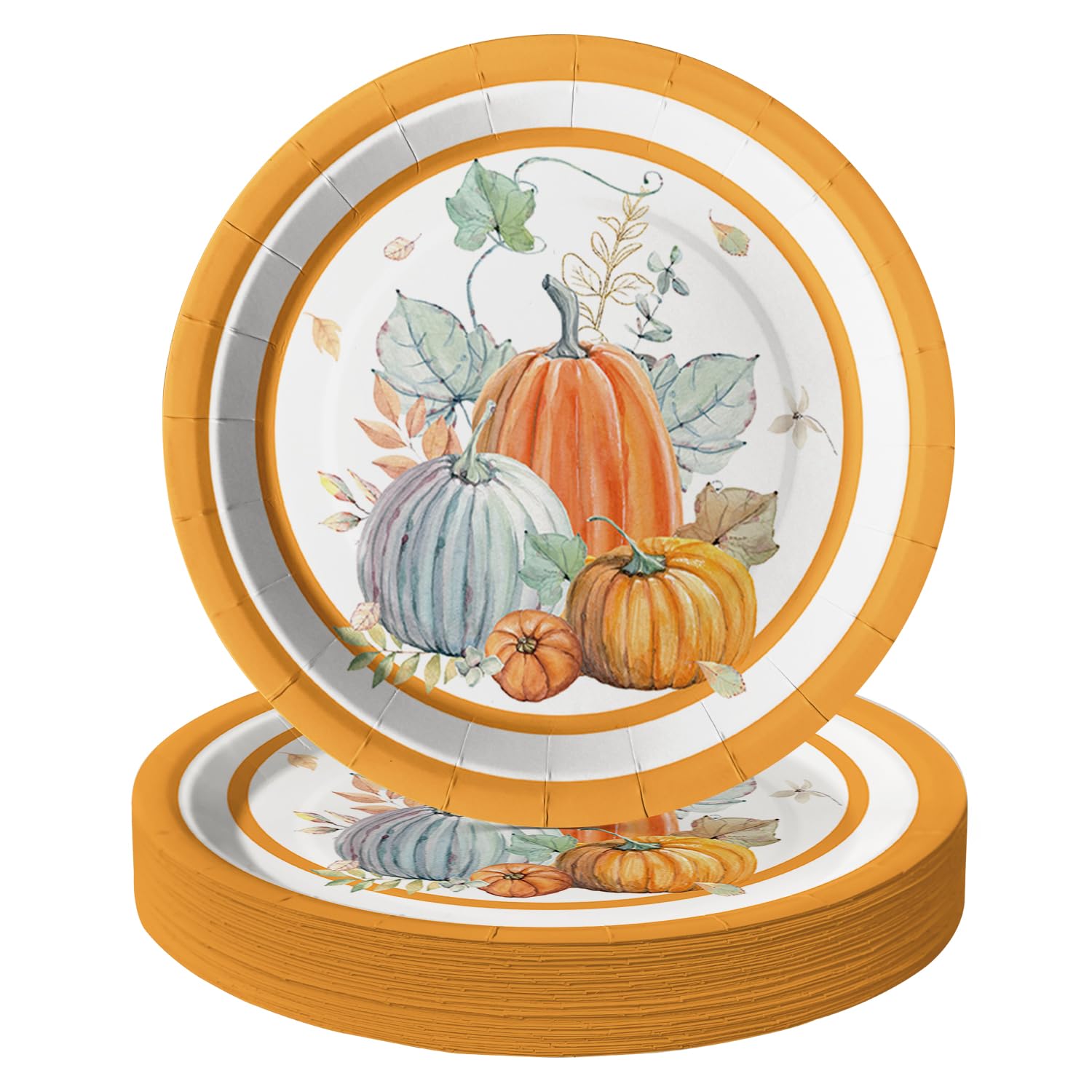 Amazon.com: Horaldaily 40Pcs Fall Paper Plates, Thanksgiving Autumn ...