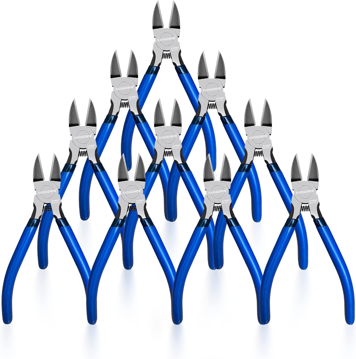 Wire Cutters 10 Pack, KAIHAOWIN 6 inch Dikes Small Wire Cutters Flush ...