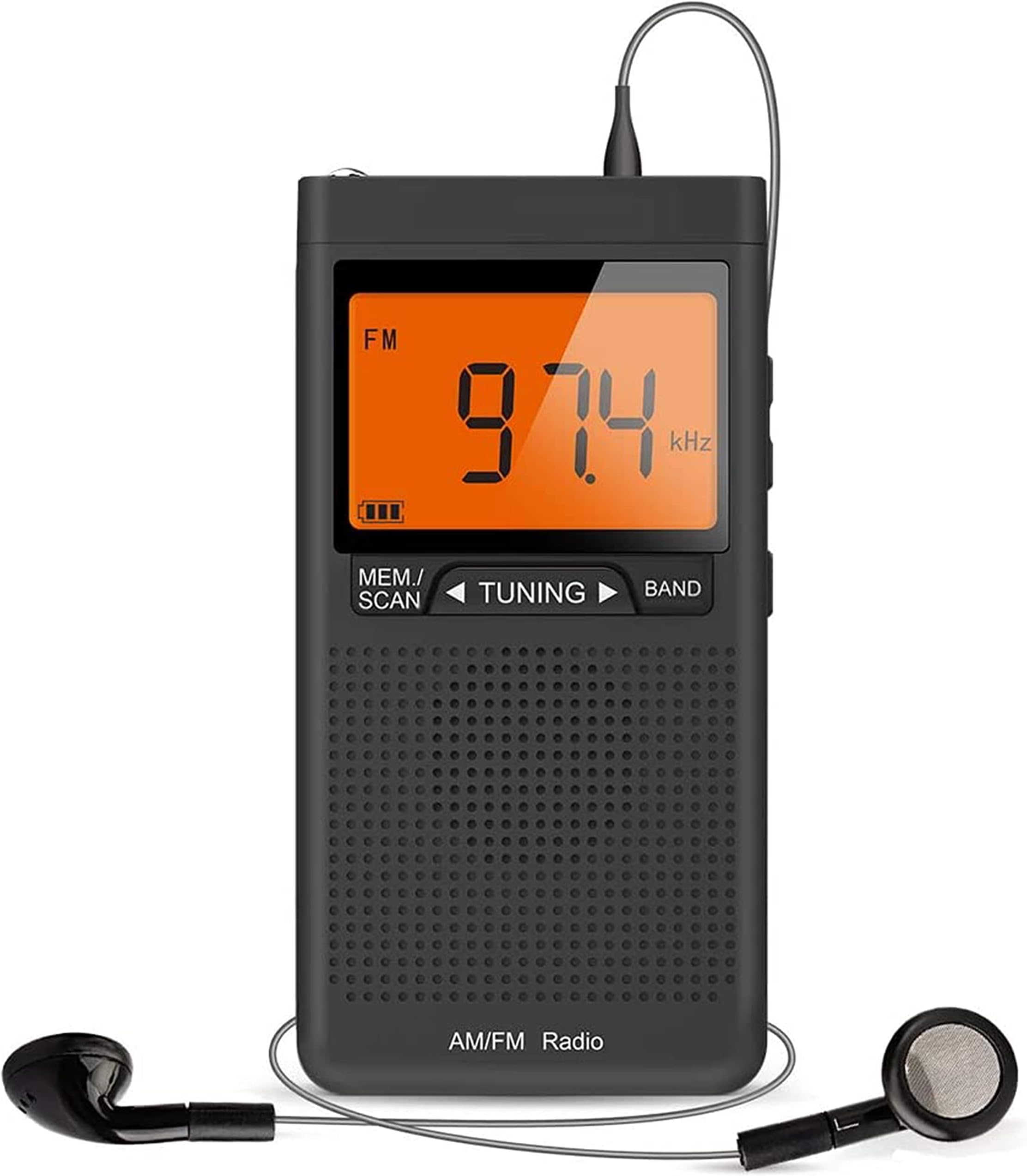 Amazon.com: AM FM Portable Radio with Best Reception, Pocket Transistor ...