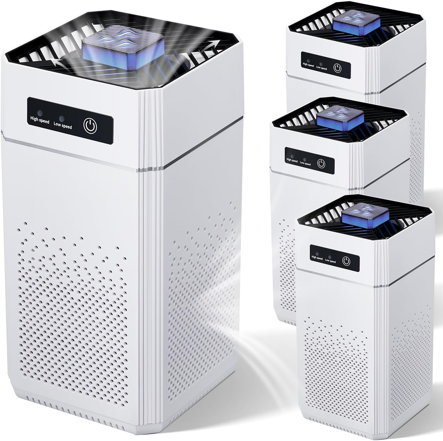 Amazon.com: Wagan EL2872 Deluxe Air Purifier HEPA Filter Portable USB ...