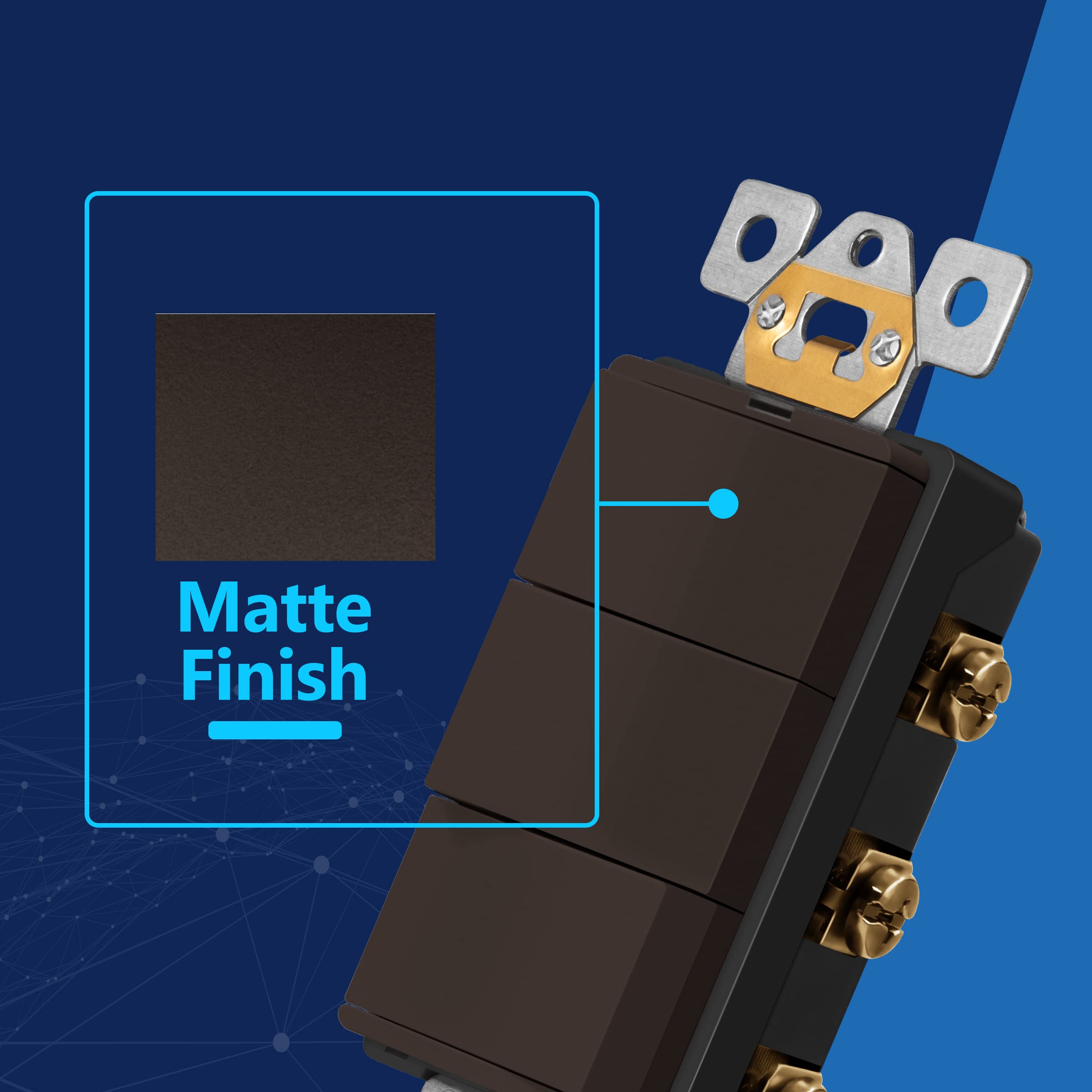 Snapklik.com : LIDER Minimalist Design Matte Finish Lighted Triple ...