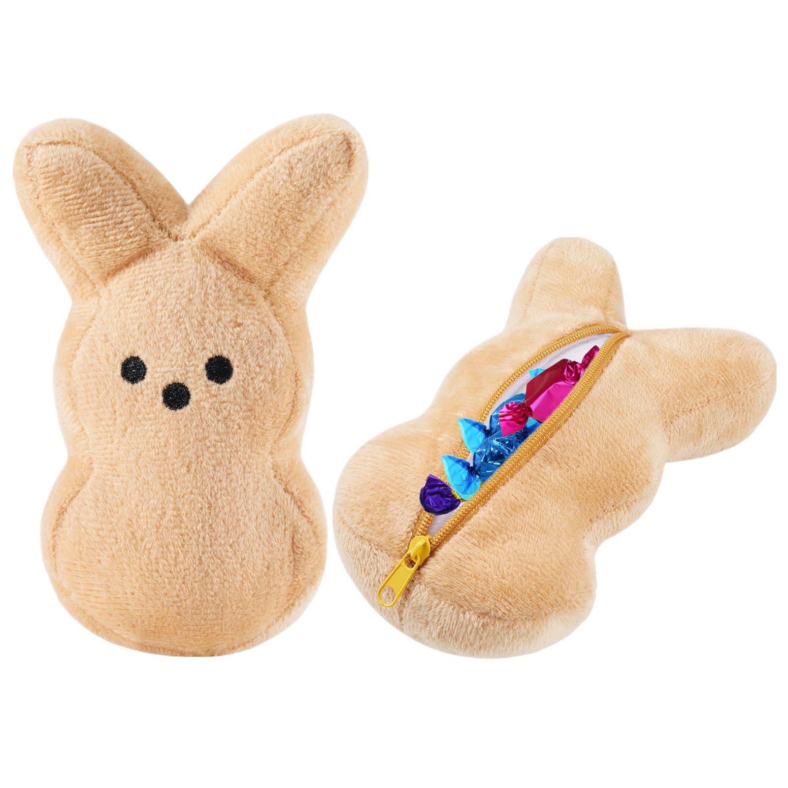 Amazon.com: 2025 Upgraded Easter Bunny Plush Toys with Zipper 15cm ...