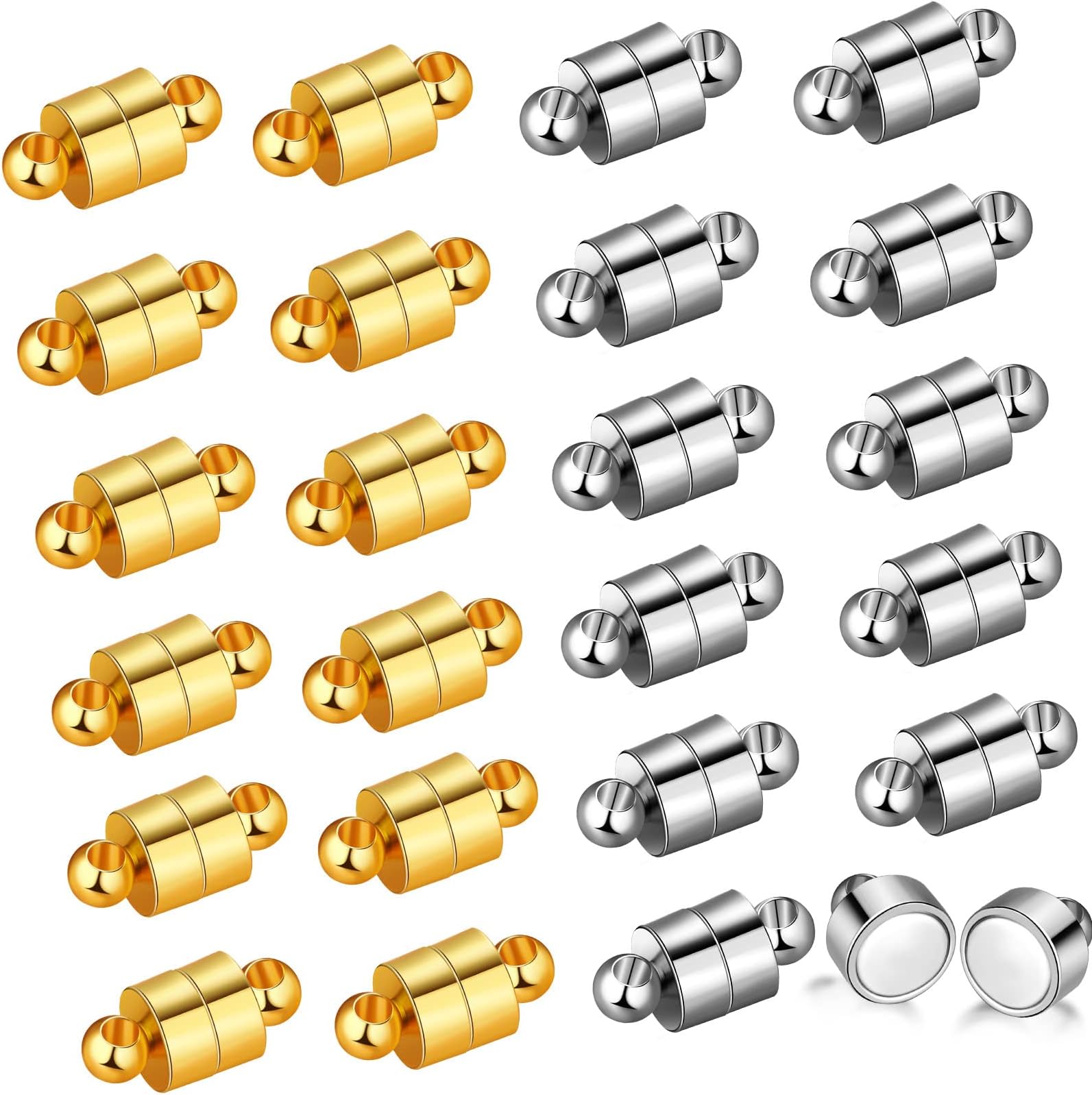 Amazon.com: MOAMUN 20PCS Cord End Caps for Jewelry Making, Magnetic ...