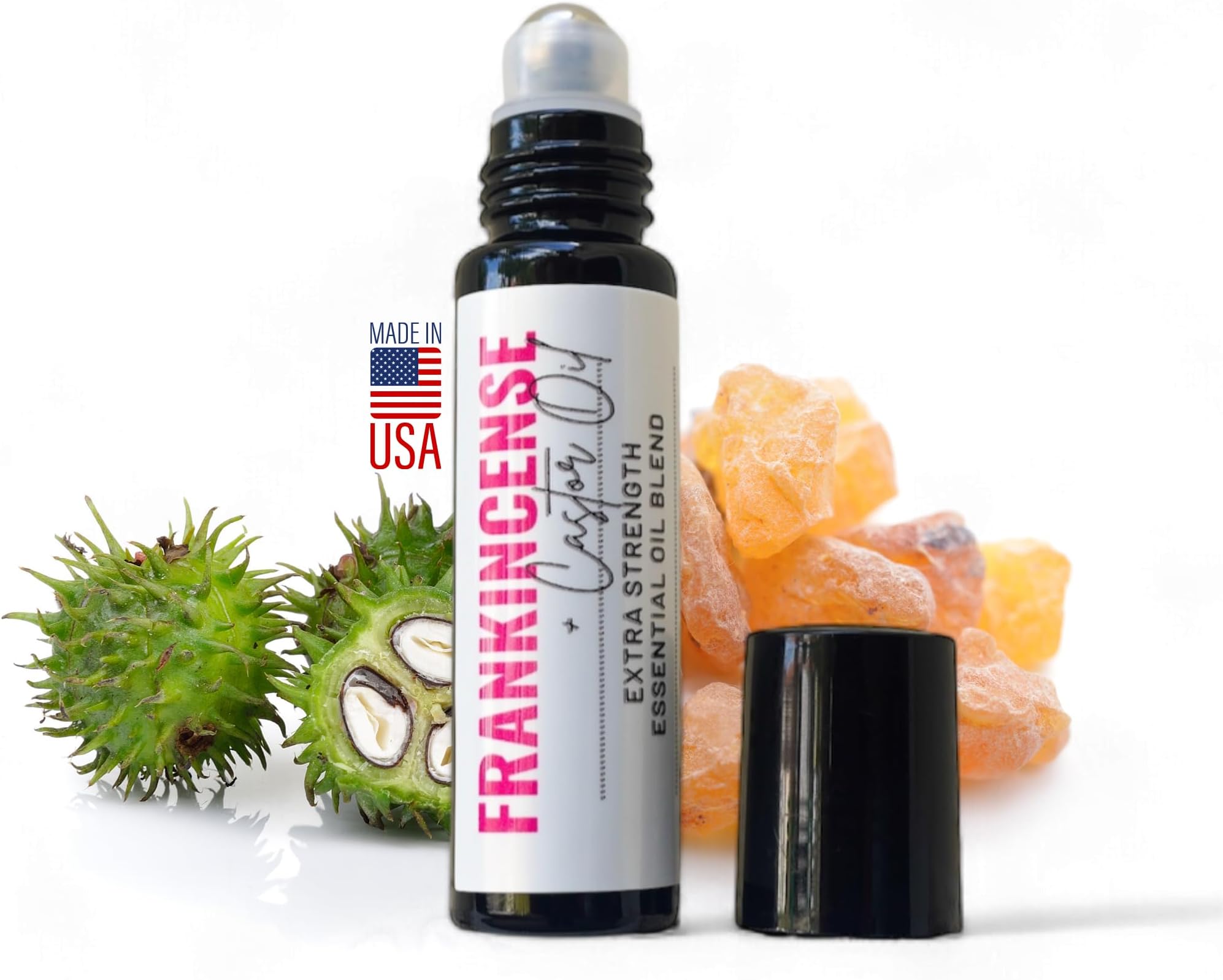 Amazon.com: Frankincense Frereana + Organic Castor Oil Roller, Max ...