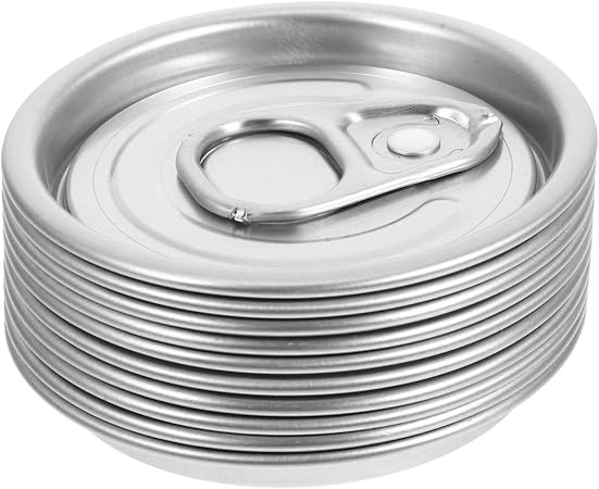 Amazon.com: VINTORKY 10pcs Aluminum Easy Open Can Lids Full Open Design ...