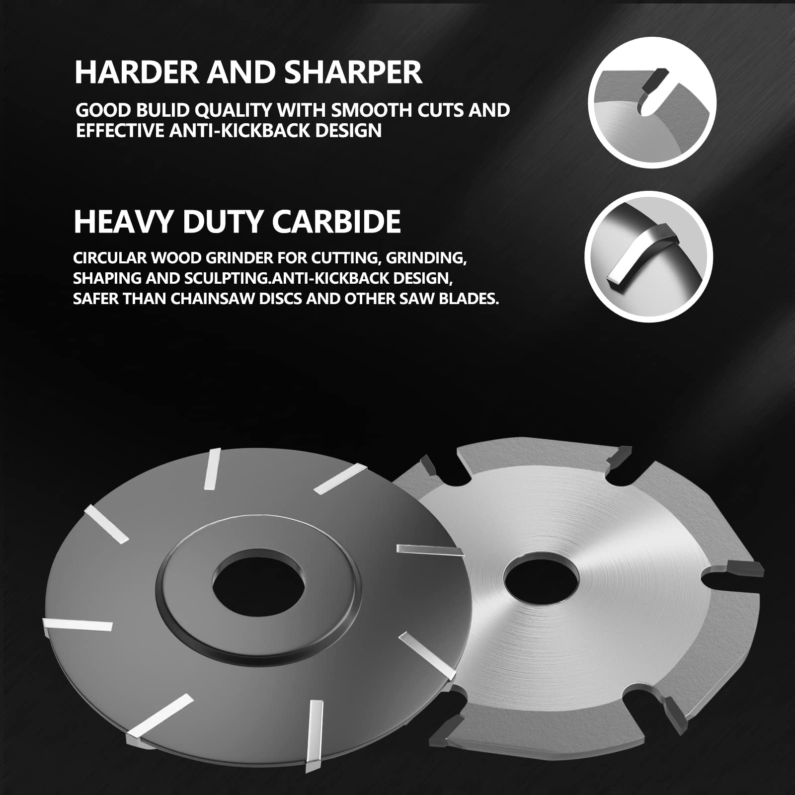 Snapklik.com : CSOOM Wood Turbo Carving Disc In 8 Teeth Disc