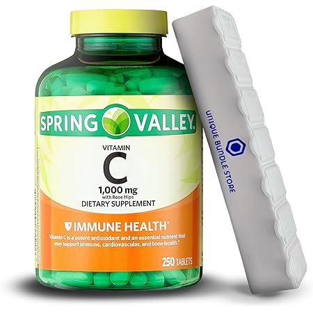 Amazon.com: Spring Valley - Vitamin C 1000 mg with Rose Hips, 250 ...
