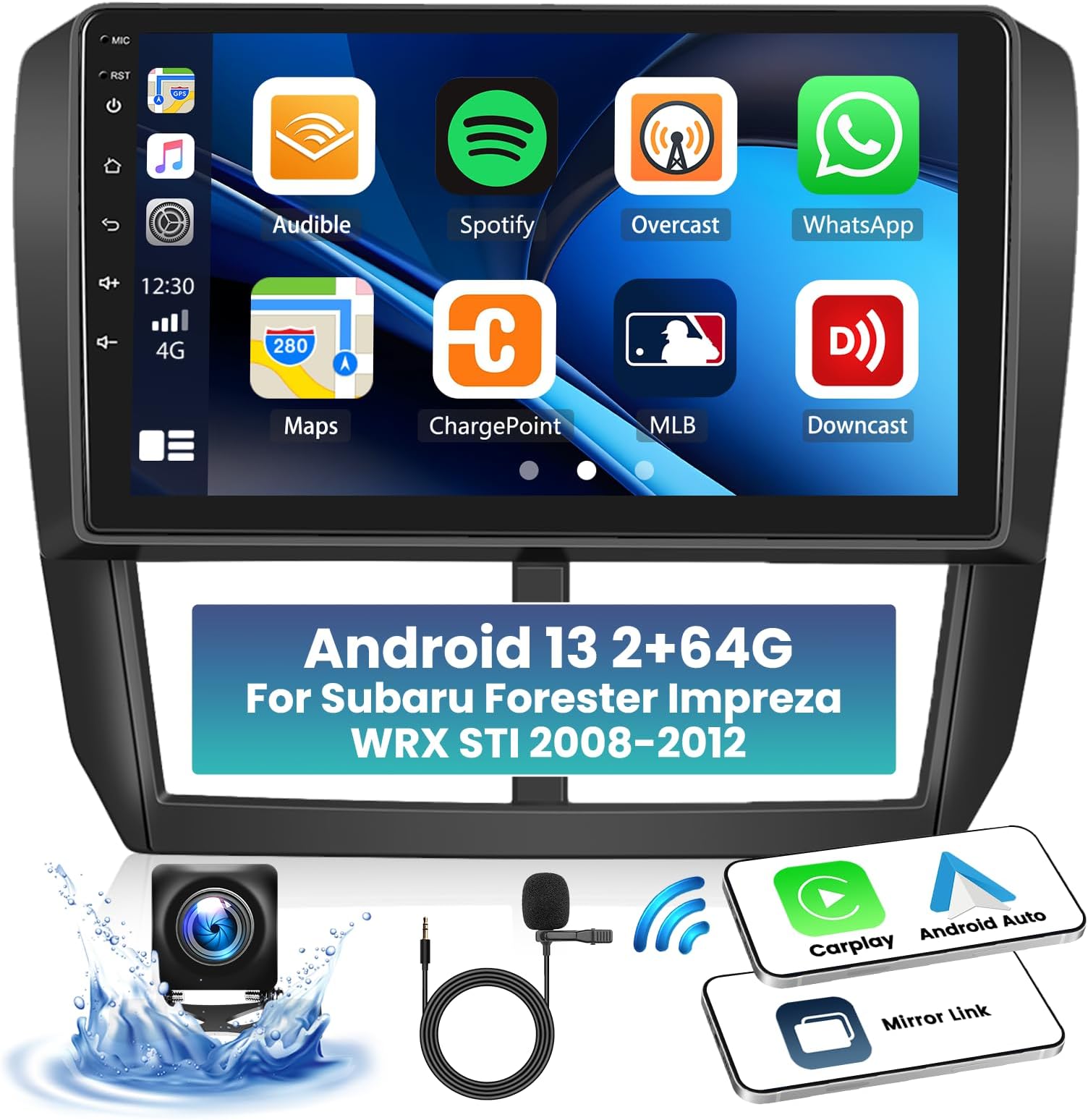 Amazon.com: CAMECHO 2+64G Android 13 CarPlay Radio for Subaru Forester ...