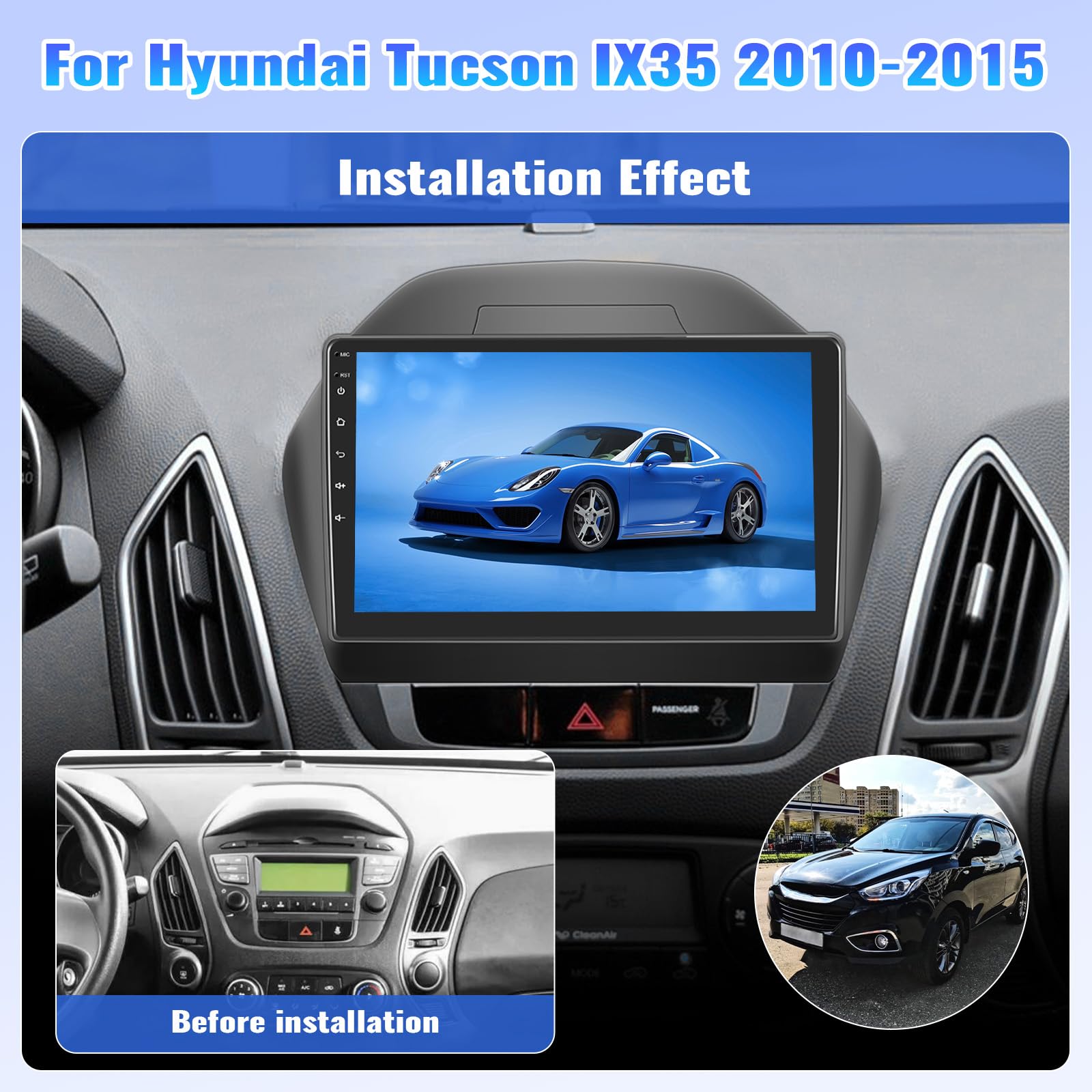 Snapklik.com : Camecho Car Radio Head Unit Android 13 For Hyundai ...