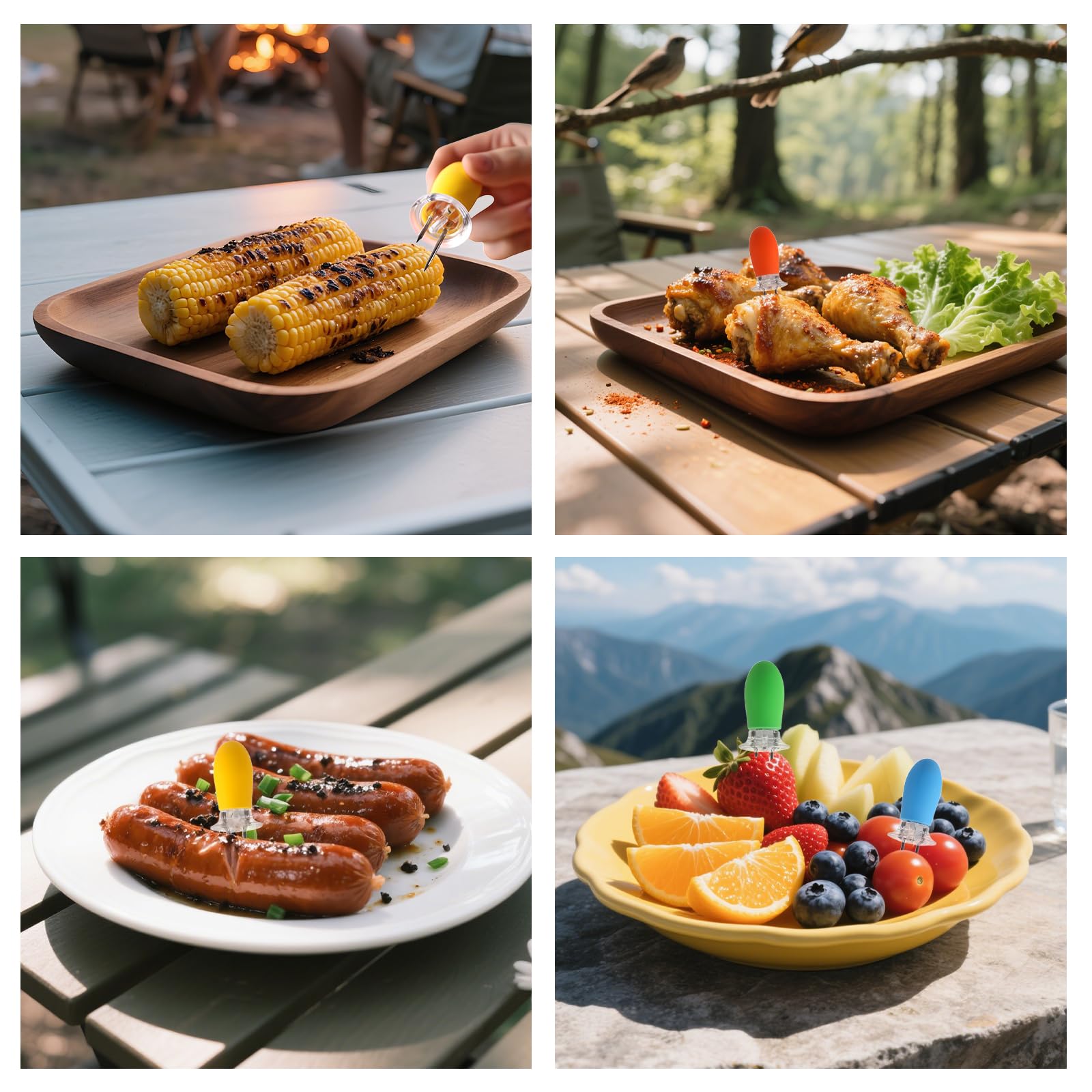 Snapklik.com : 14PCS Corn Cob Holders, Corn On The Cob Skewers ...