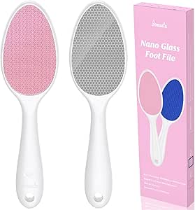 2 in 1 Nano Glass Foot File & Callus Remover - Glass Foot Files for ...