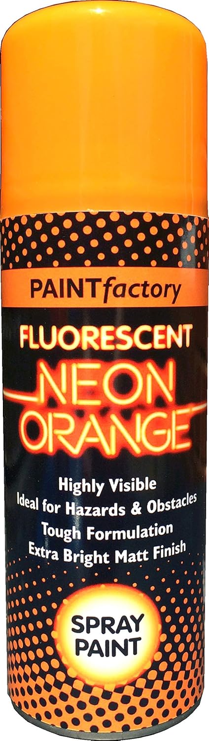Paint Factory Fluorescent Neon Orange, 200 ml : Amazon.co.uk: DIY & Tools