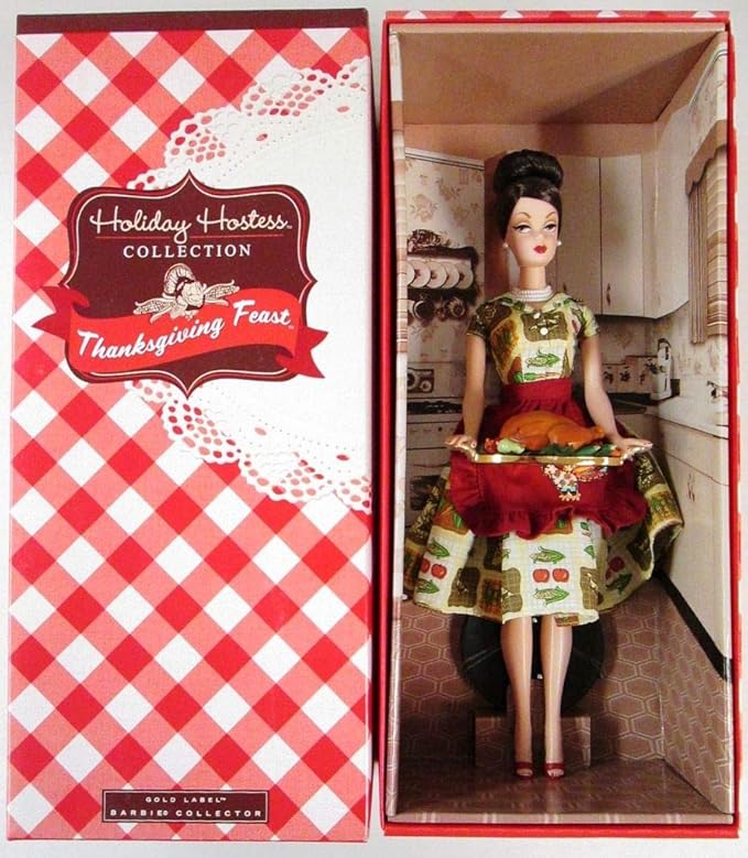 Amazon.com: Holiday Hostess Thanksgiving Feast Barbie : Toys & Games
