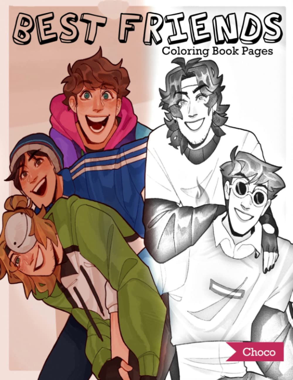 Buy Best Friends Coloring Book Pages: Coloring And Activity Book 32 Fun ...