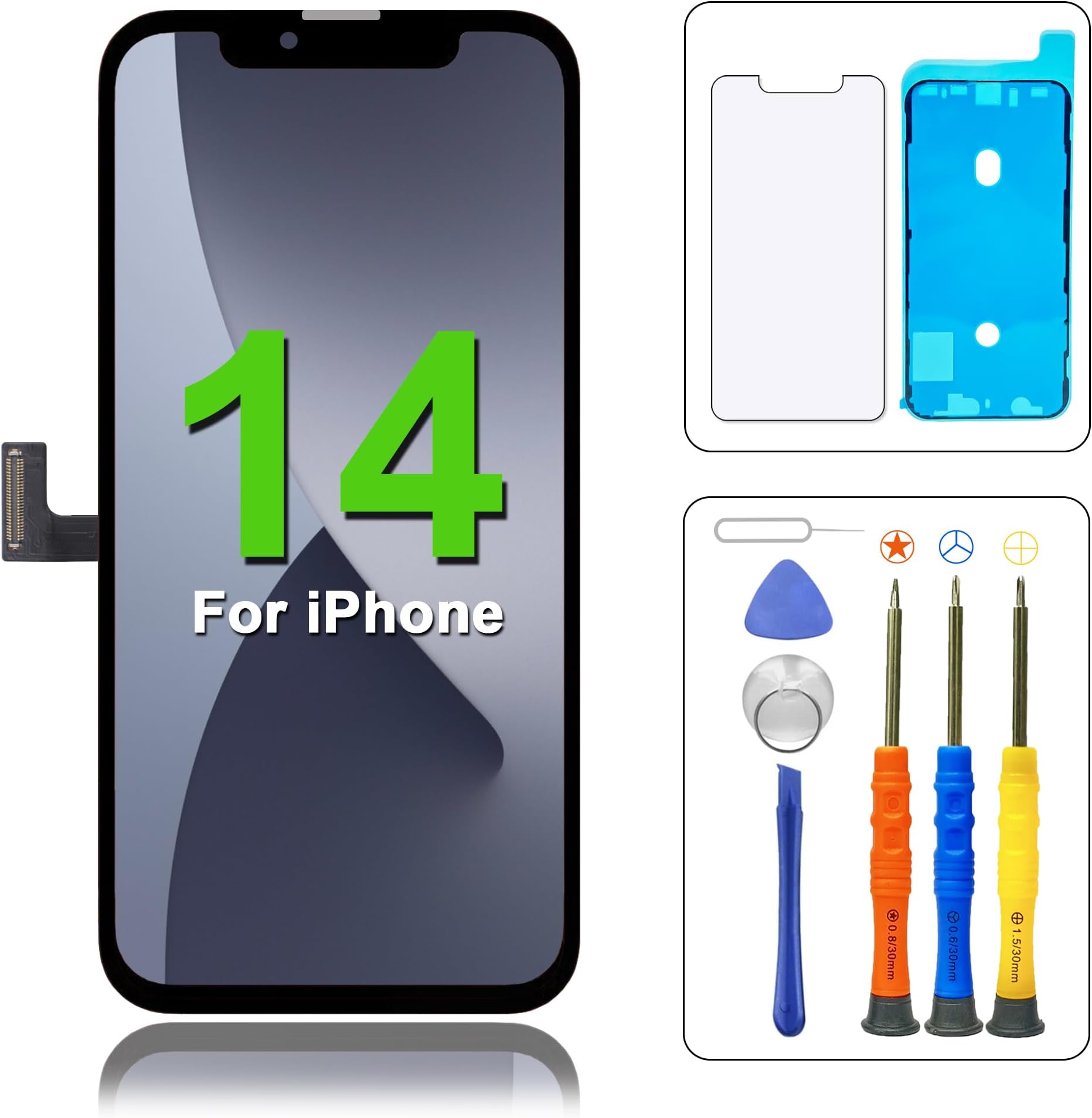 Amazon.com: for iPhone Screen Replacement LCD Cellular Glass Display ...