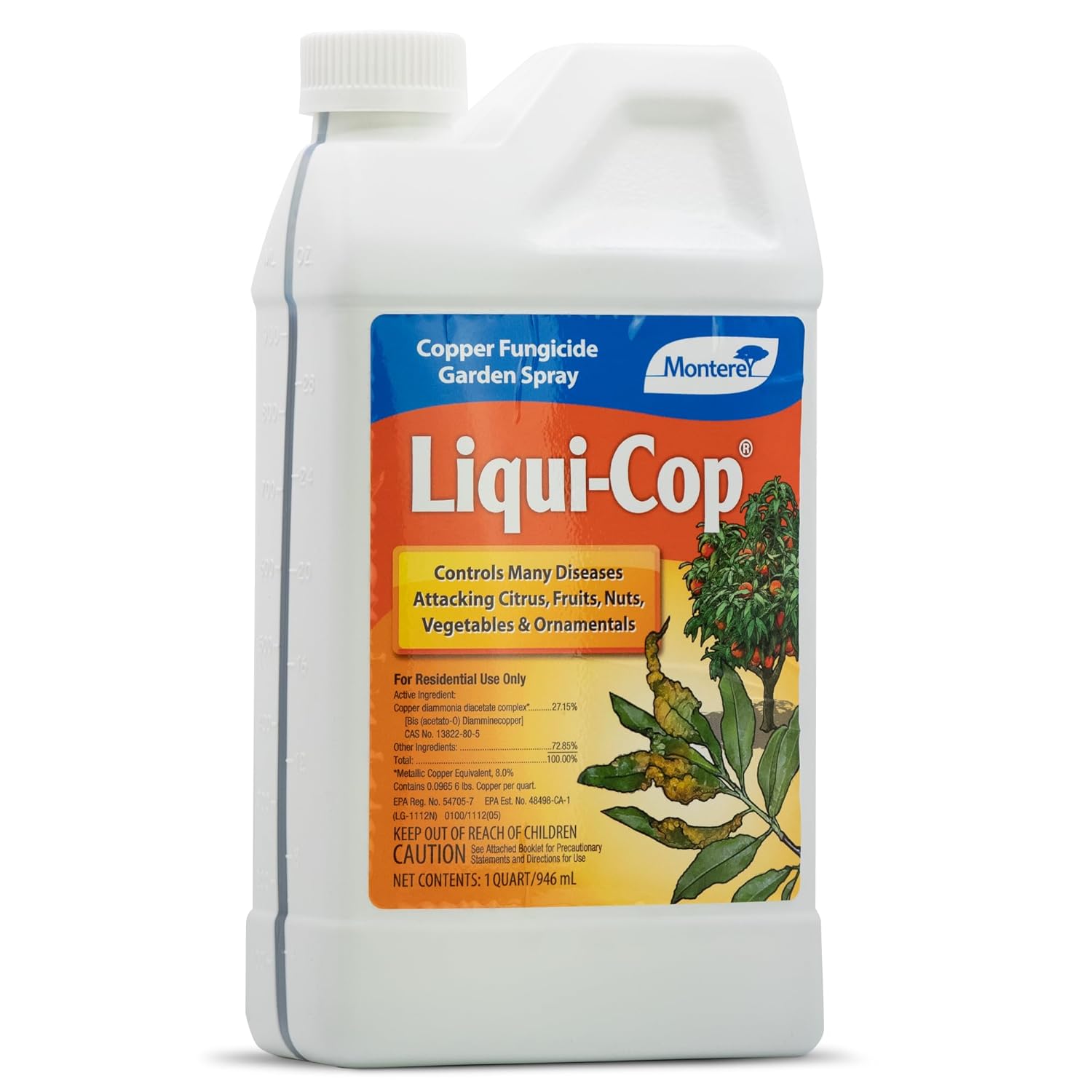 Amazon.com : Monterey Liqui-Cop - Copper Fungicide Garden Spray for ...