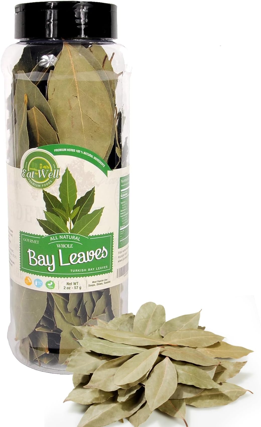 Amazon.com : Bay Leaves (Cracked/Pieces) Bulk Bag 1 Pound : Grocery ...