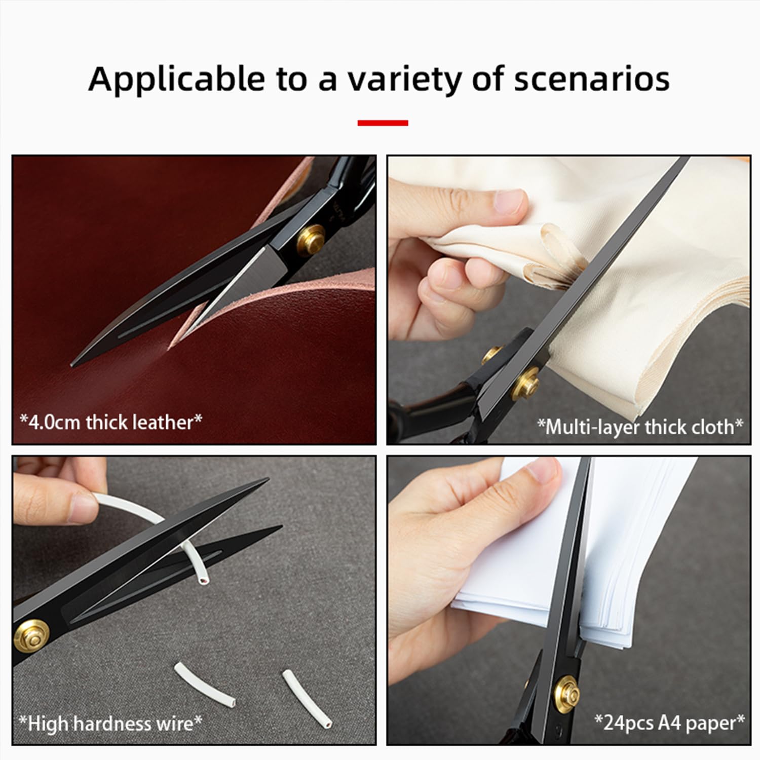 Snapklik.com : Heavy Duty Scissors Fabric Scissors 9 Inch Leather ...