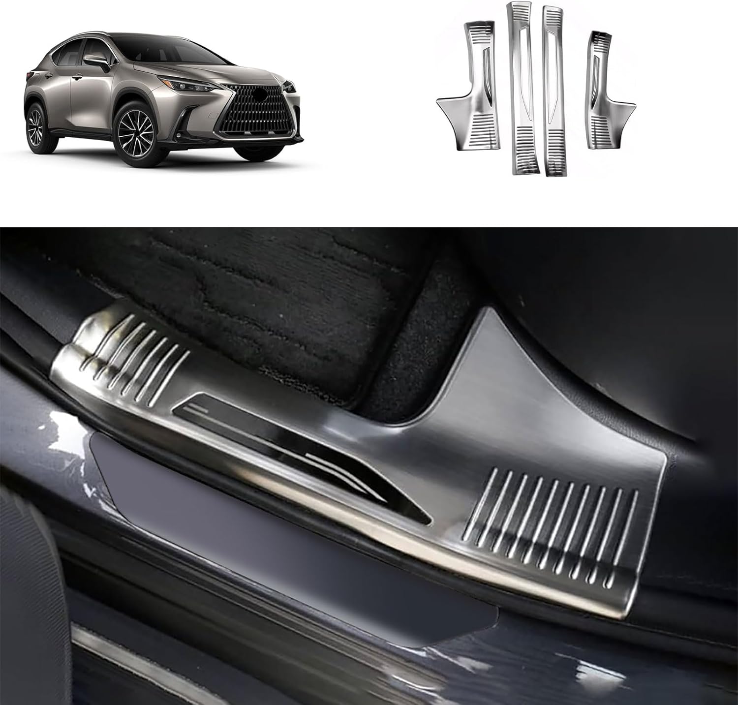 Amazon.com: TERDARAY Entry Guards Cover Compatible with Lexus New NX ...