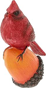 Amazon.com: The Bridge Collection Cardinal Perched on Acorn Resin ...