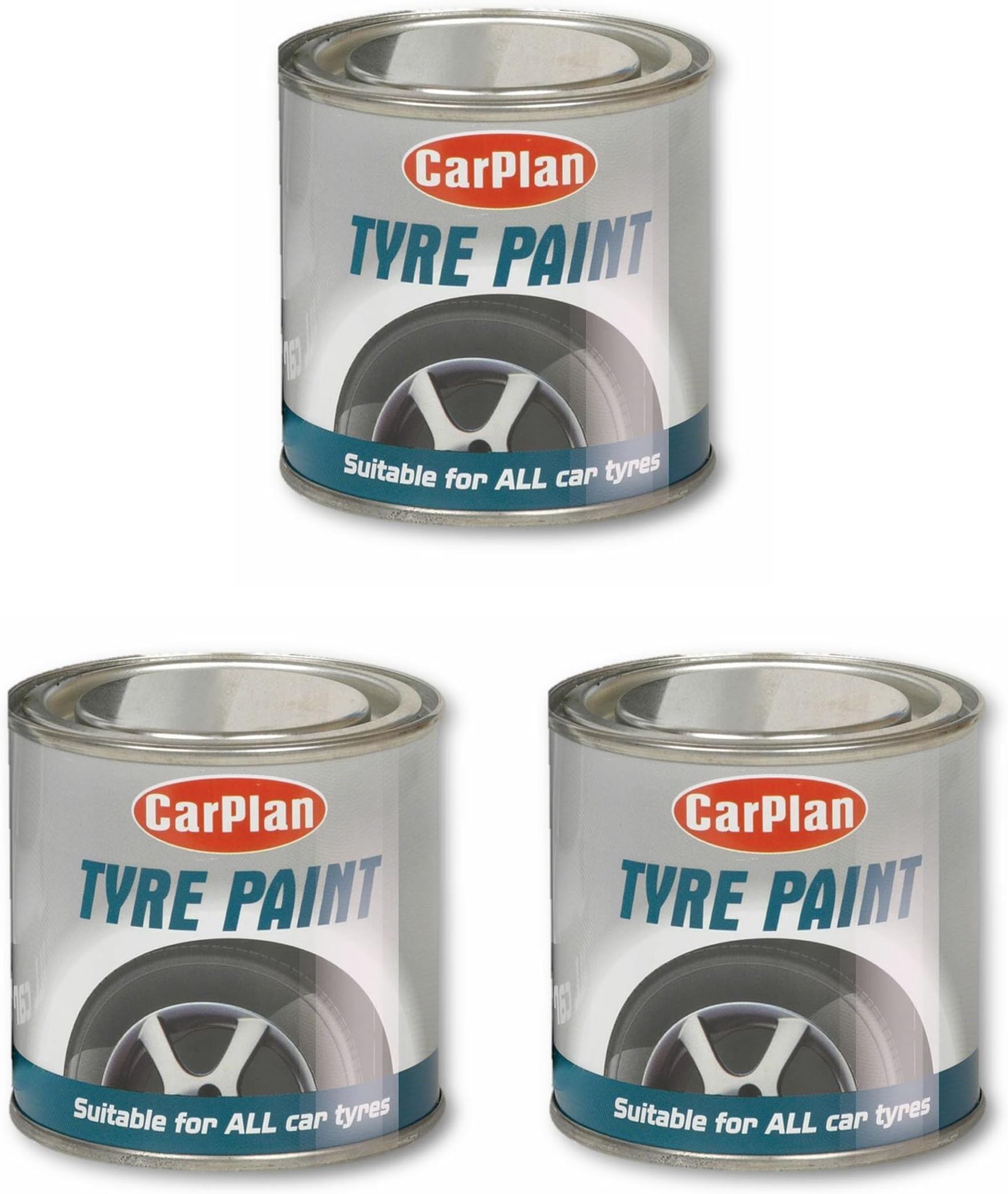 CarPlan TPT250 Tyre Paint Car Rubber Tire - Flexible Coating Gives New ...