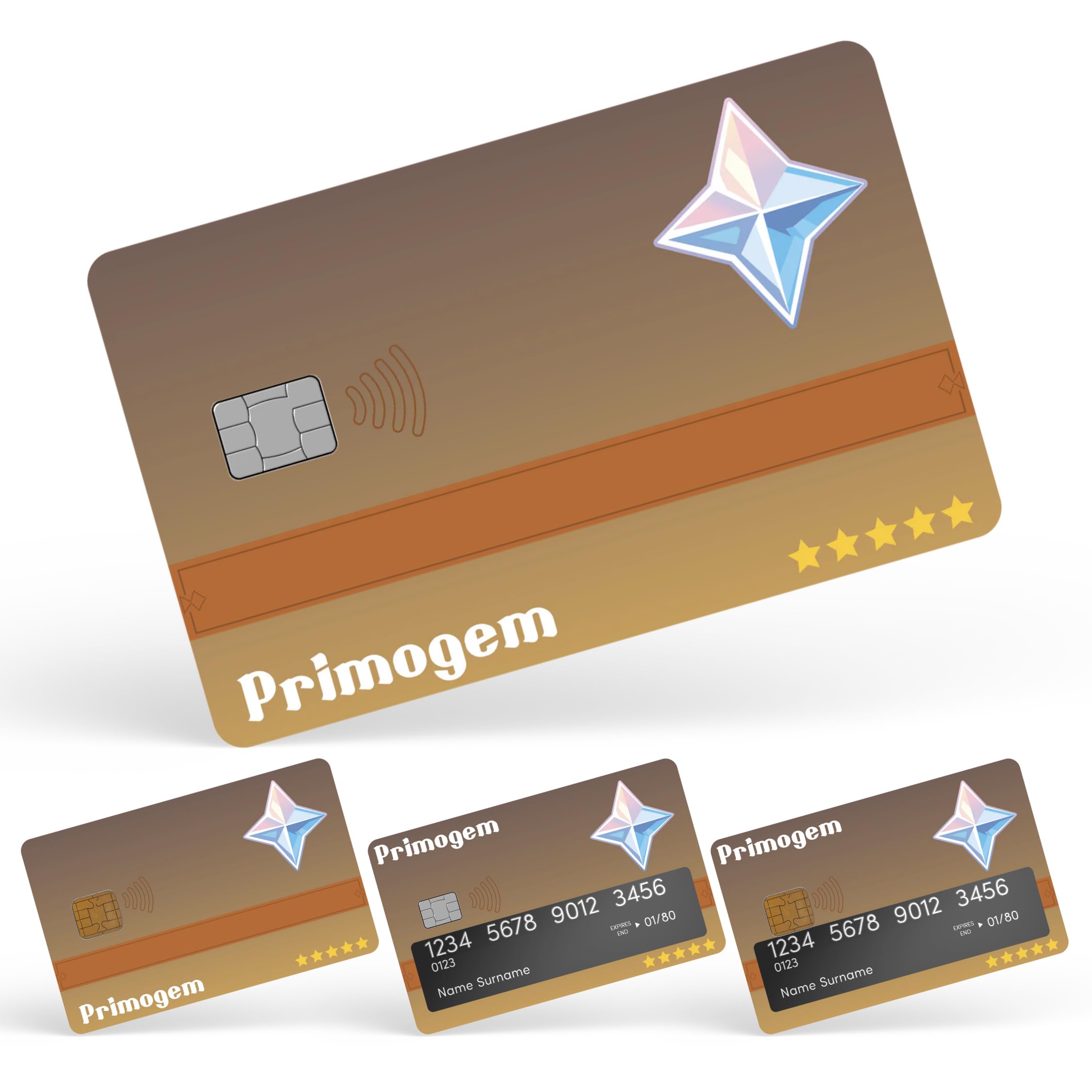 Amazon.com: CUCU Covers Primogem Credit Card Skin Debit Card Stickers ...