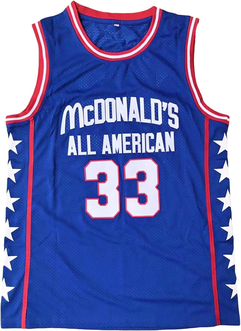 Amazon.com: Men's All American 33 Basketball Jersey for Fans (Blue, XX ...