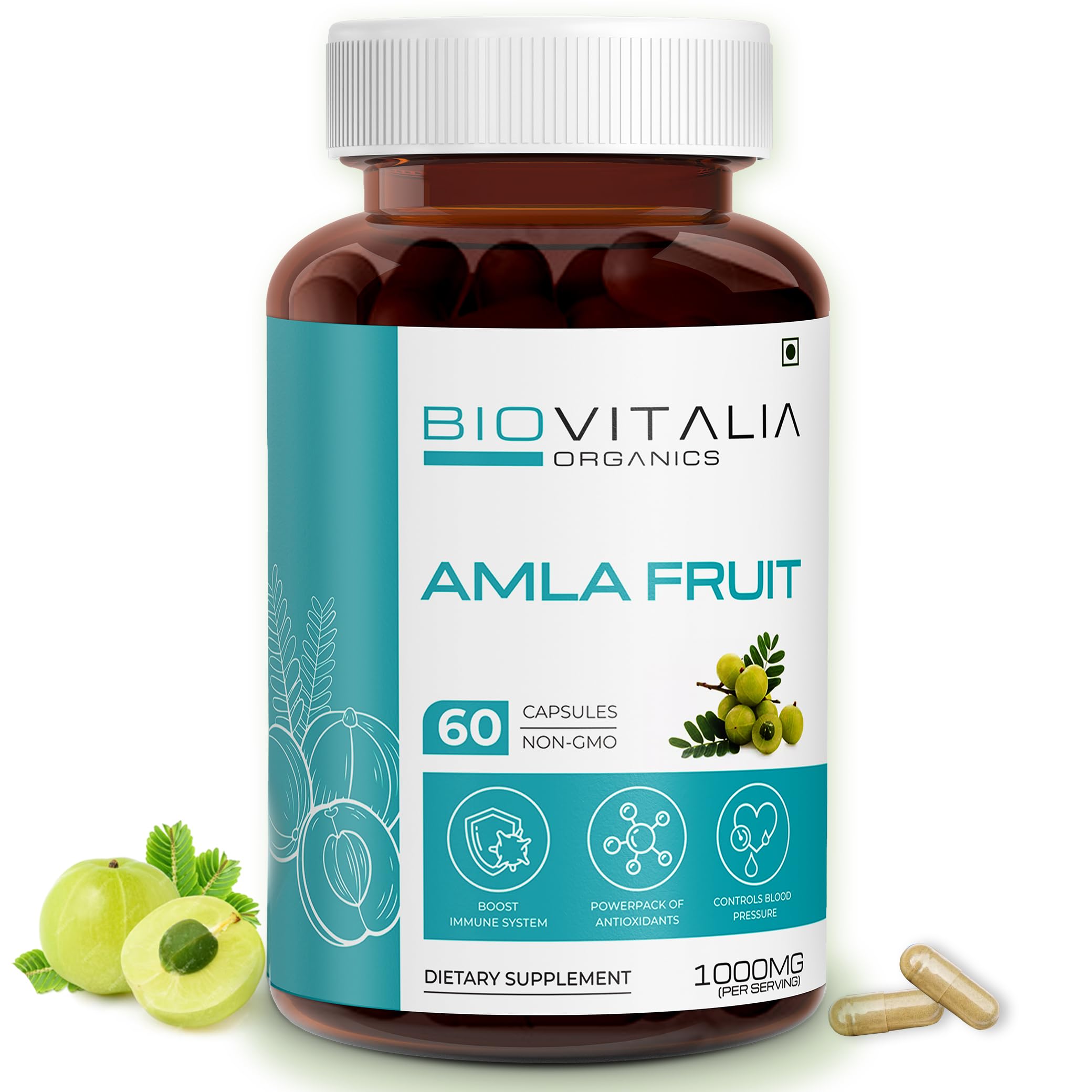 Biovitalia Amla Fruit 1000mg Capsule for Men & Women | Dietary ...