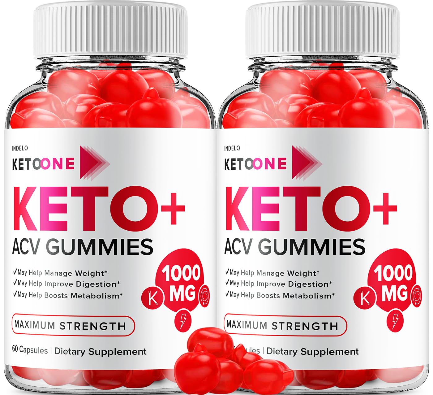 Amazon.com: (2 Pack) Keto One Gummies Advanced Loss - ACV Gummies ...