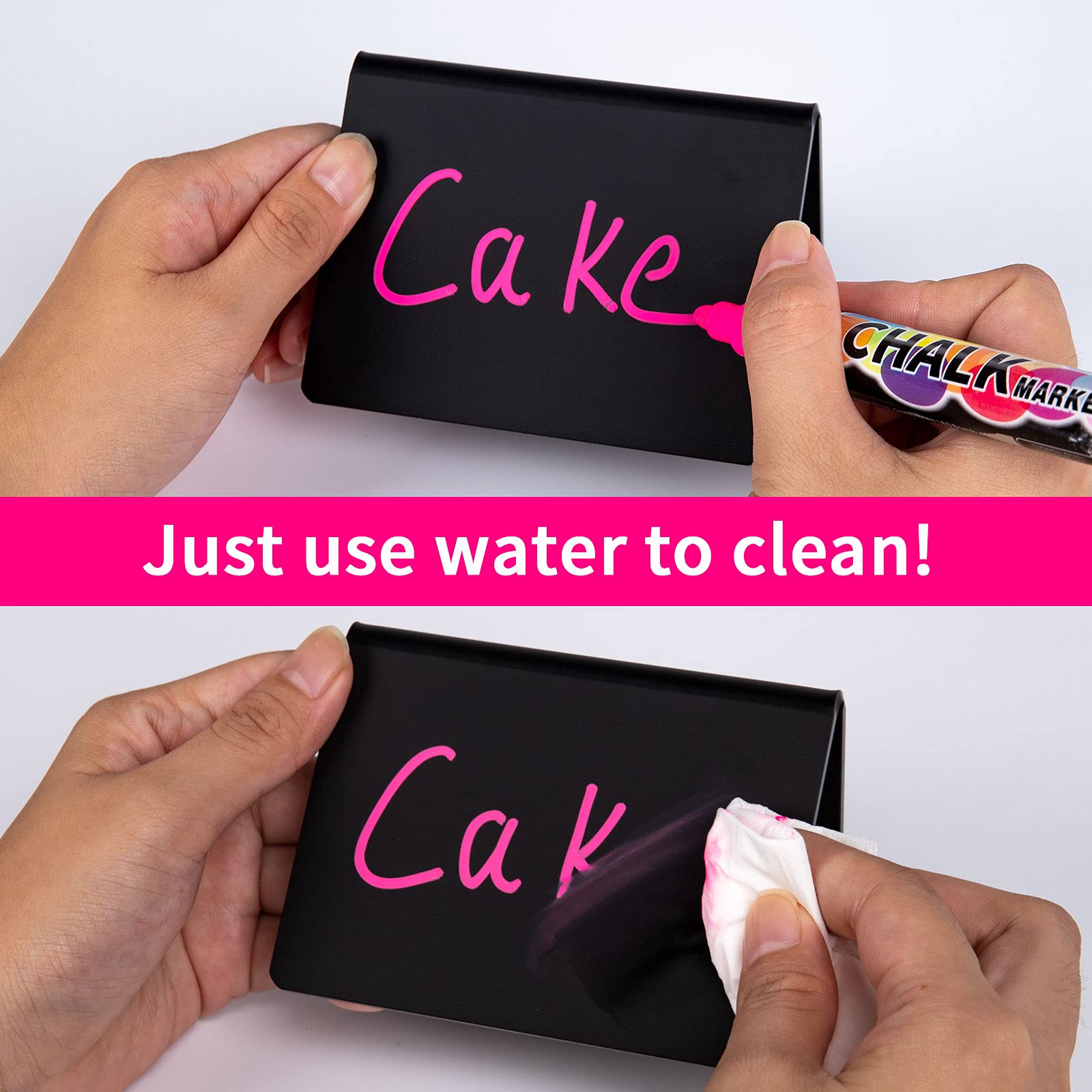 Snapklik.com : 10 Pack Acrylic Mini Chalkboard Signs For Food, Mini ...