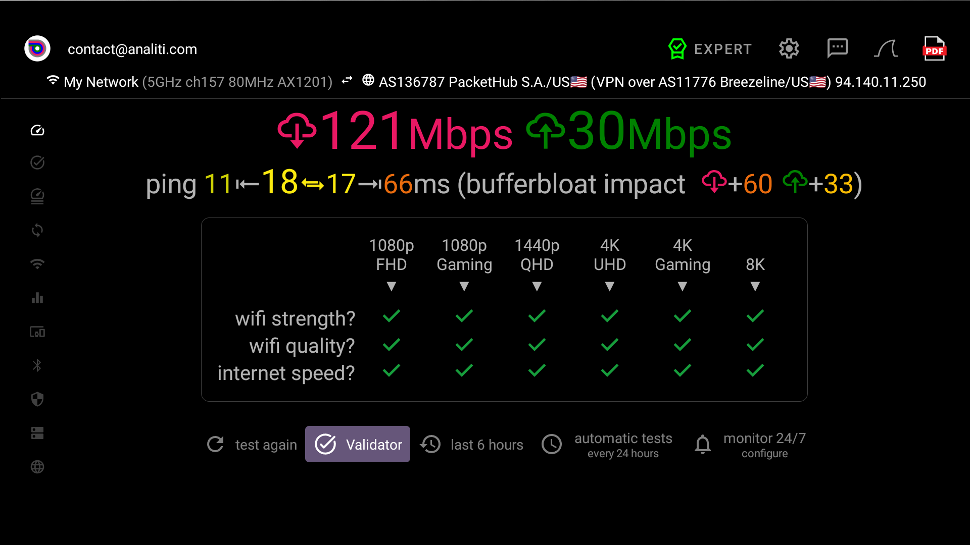 analiti - Speed & WiFi - App on Amazon Appstore
