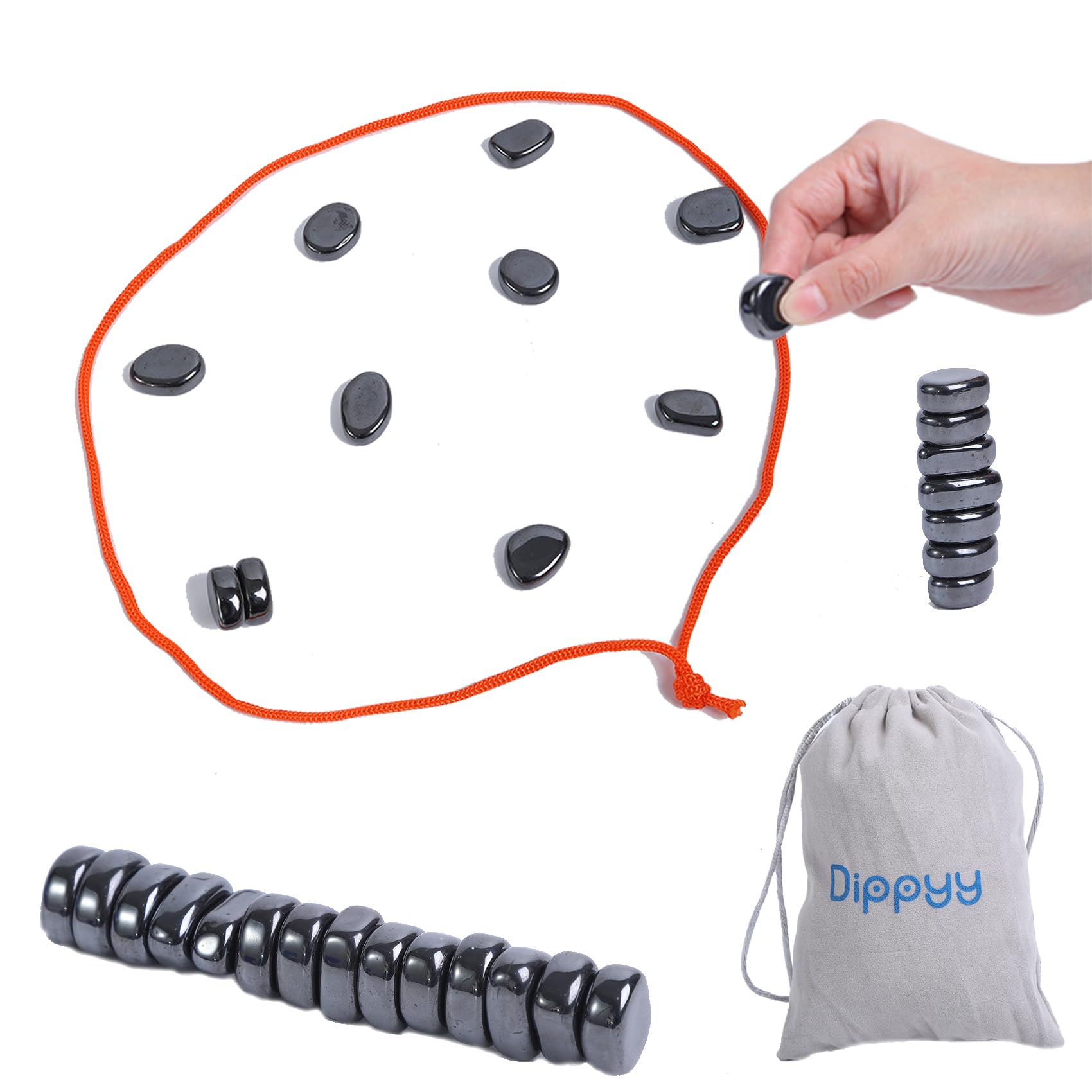 Amazon.com: Magnetic Chess Game with Stones- Magnetic Chess Game ...