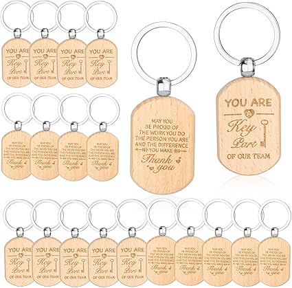 Amazon.com: MOSROAD 30 Pcs Employee Appreciation Keychains Bulk ...