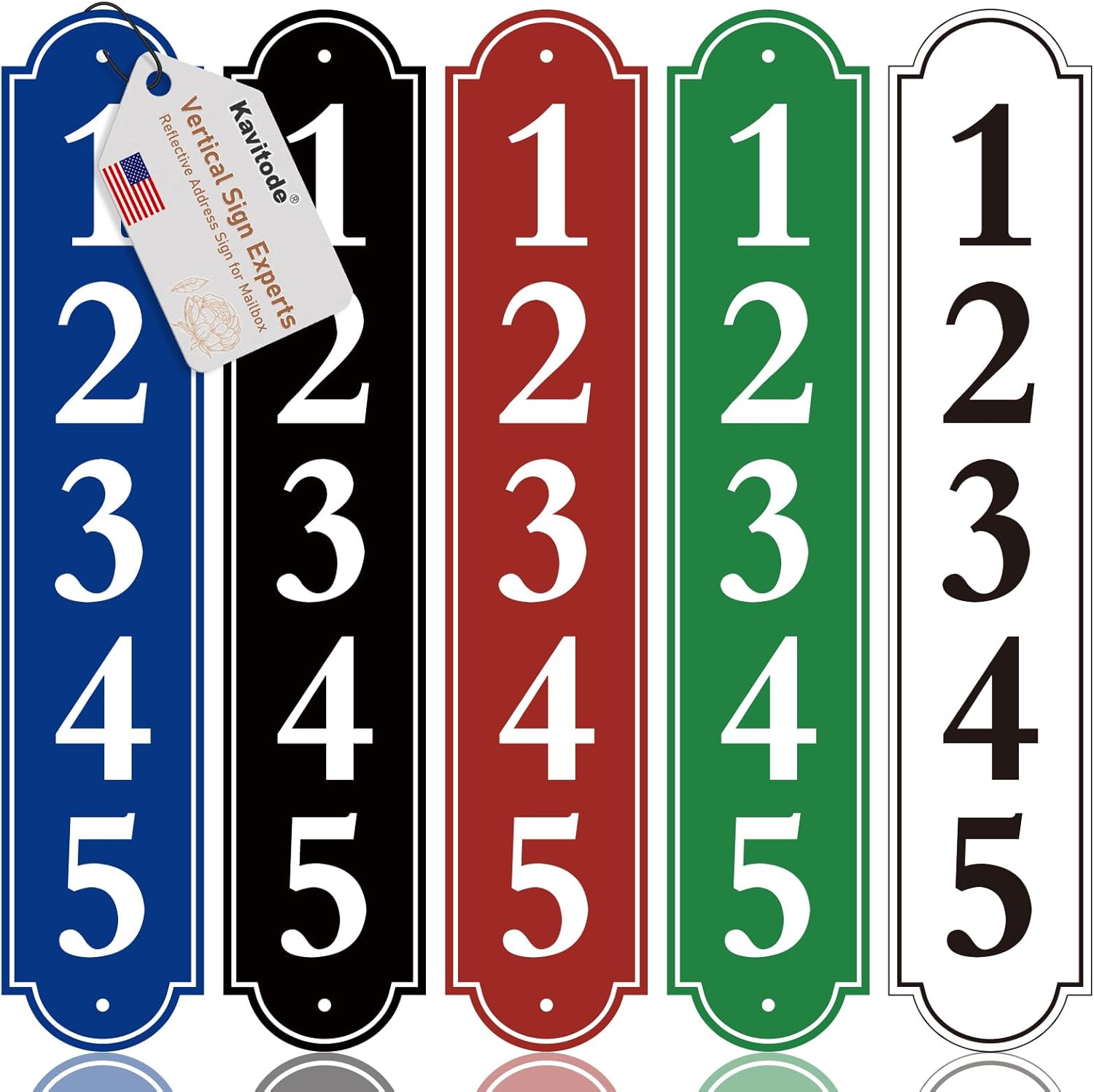 Amazon.com: Custom Reflective Address Sign - House Address Plaque,House ...