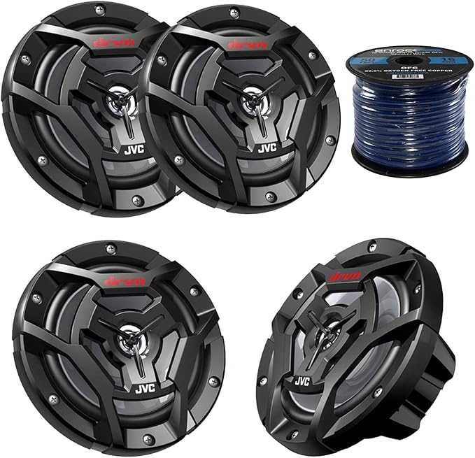 Amazon.com: Marine Speaker JVC CS-DR6200M 100-Watt 6.5" 2-Way Marine Boat Yacht Outdoor ...