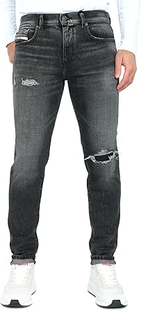 Diesel - Men's Slim Fit Destroyed Look Jeans - 2019 D-Strukt R9F07 at ...