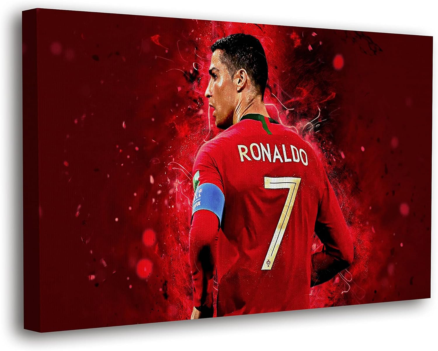 Amazon.com: SpiritualHands Cristiano Ronaldo Soccer Superstar Wall Art ...