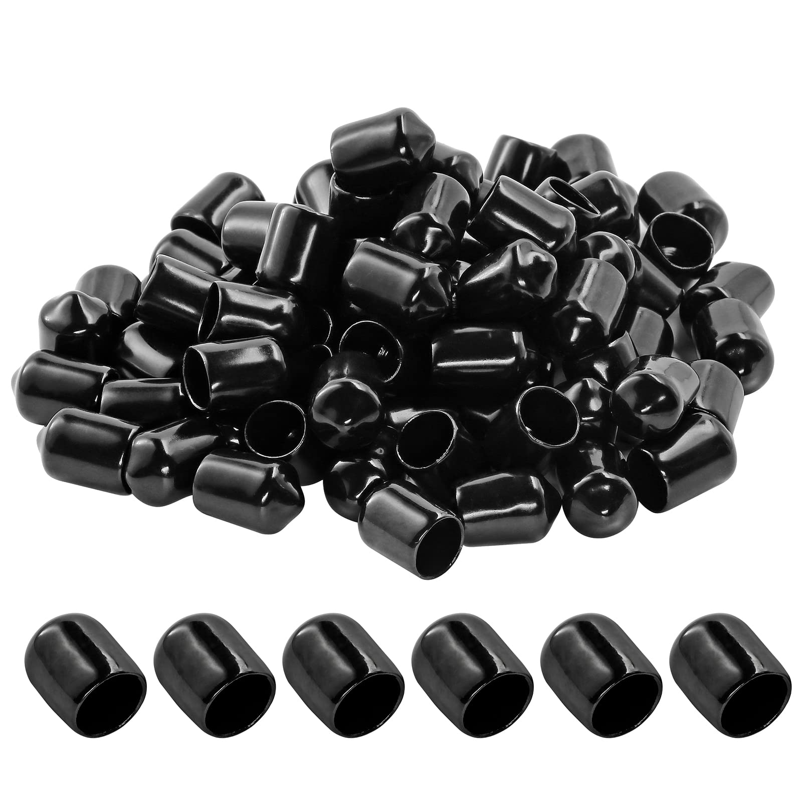 Snapklik.com : Jamiikury 120PCS Rubber End Caps - 9.5mm ID Vinyl ...