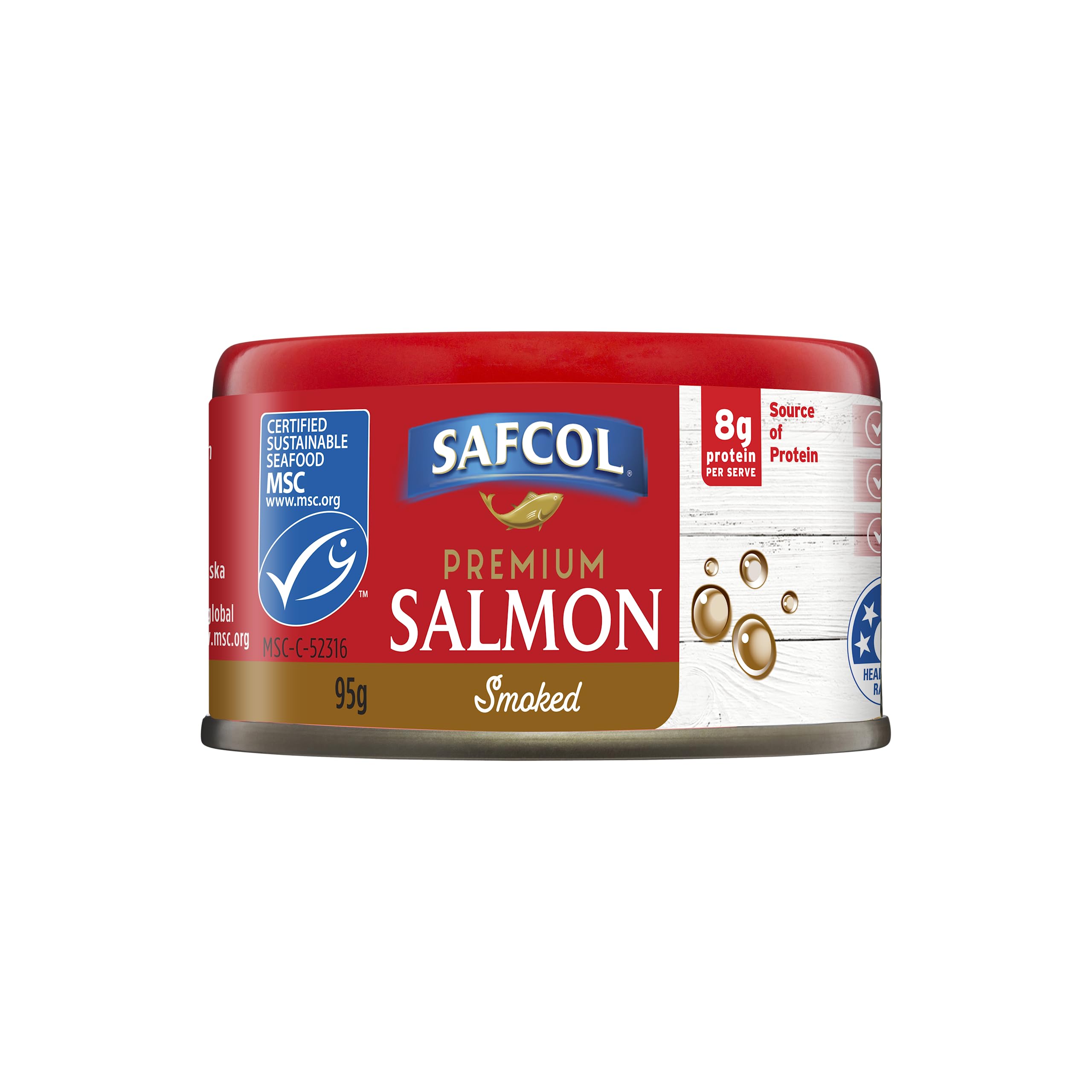 Safcol Australia SAFCOL Premium Salmon Naturally Smoked 95g Can, 12 ...