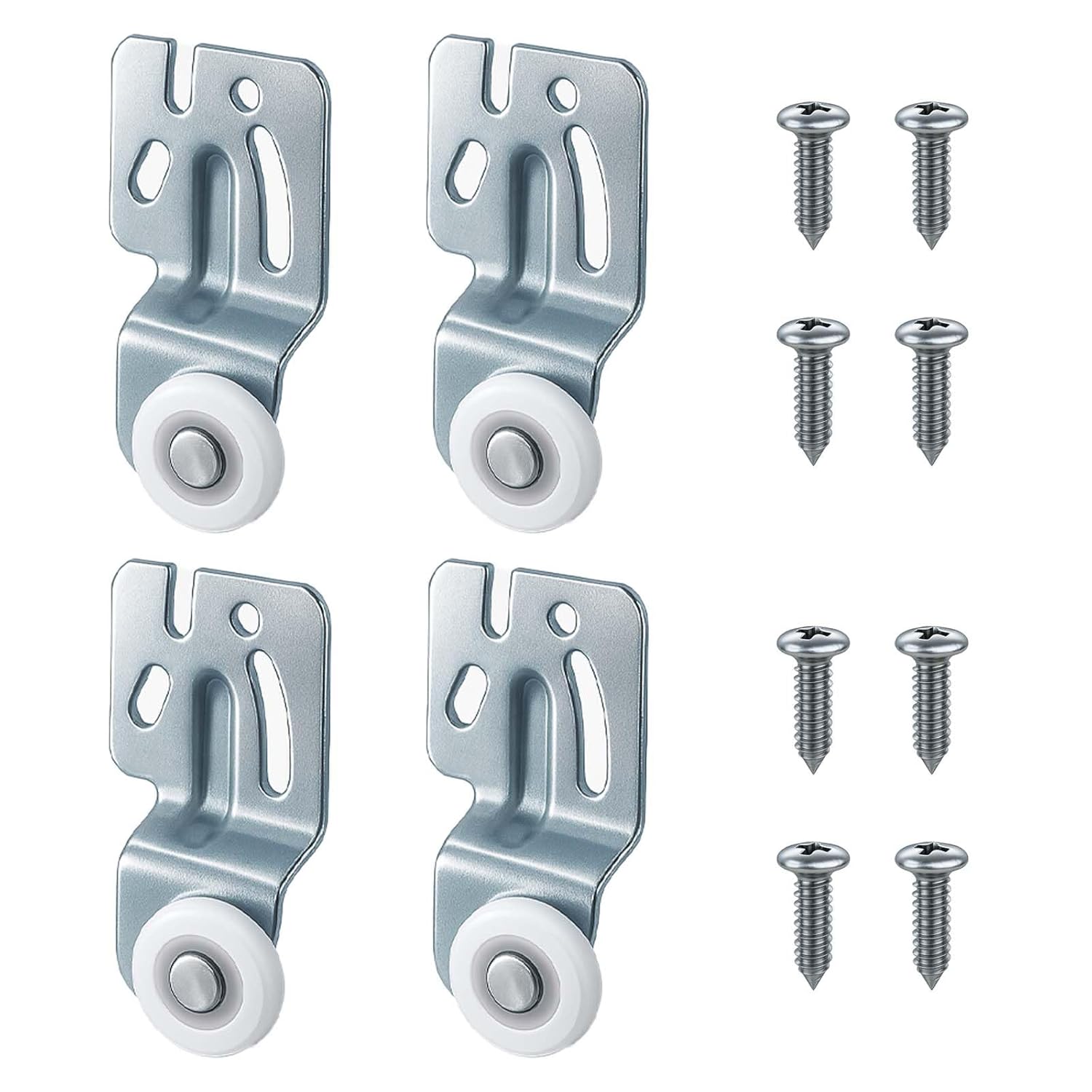 Amazon.com: Top-Hung Sliding Door Hardware Wardrobe Roller Kit,Includes ...