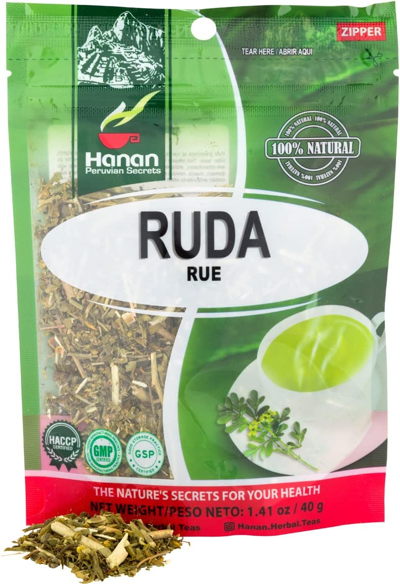 Amazon.com : Ruda Seca Té (Rue Dried Herbs Tea) 4oz (113g) - Ruta ...